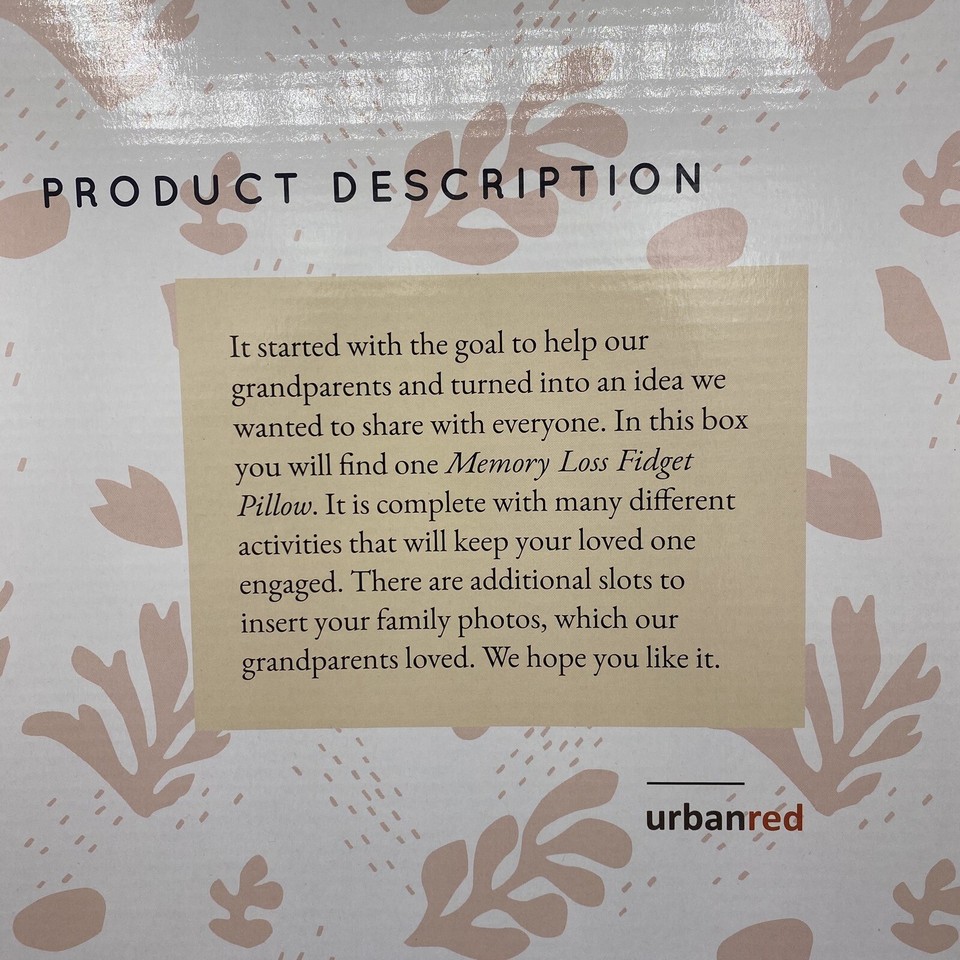 UrbanRed Fidget Activity Pillow For Dementia Special Needs Memory Care ...