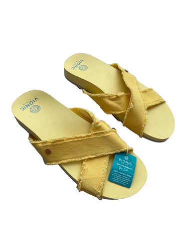 Vionic Boardwalk Panama Sandals Sun Yellow ( 10 ) | eBay