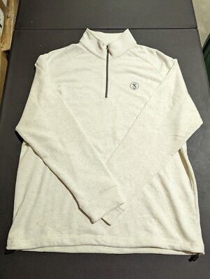 NWT MEN'S DUNNING GOLF PULLOVER, SIZE: L, COLOR: LIGHT GRAY HEATHER (M3 ...