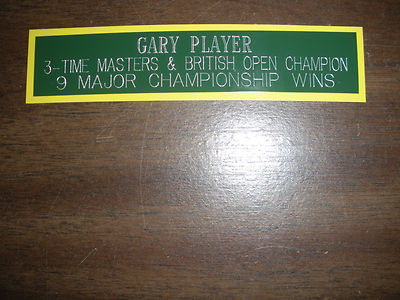 GARY PLAYER NAMEPLATE FOR SIGNED BALL DISPLAY/PHOTO DISPLAY | eBay