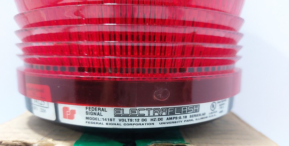 Federal Signal 141ST Electra Flash Strobe Warning Light 12V DC 0.18A | eBay