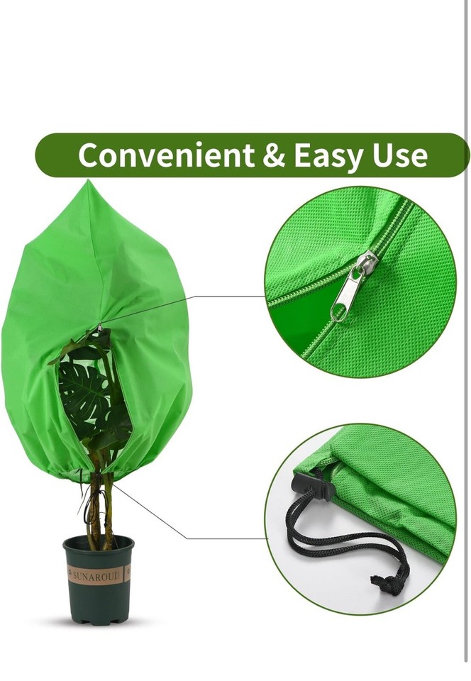 3 Packs Plant Covers Freeze Protection Tree Covers for Winter, 31.5" X ...