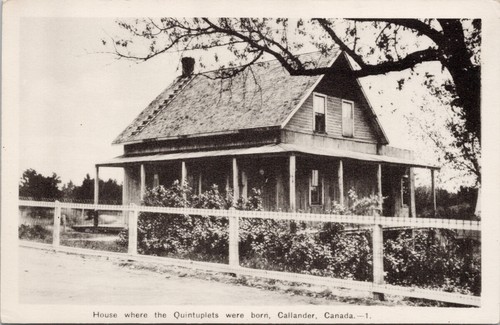 Callander Ontario ON House where Quintuplets Born Postcard D99 | eBay