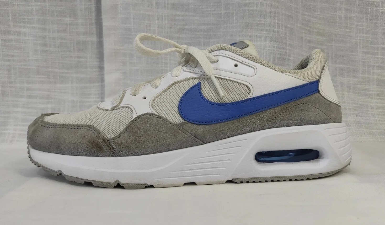 Nike Air Max SC CW4555-101 White /Game Royal-Wolf Grey Blue Men's Shoes Size 8.5 | eBay