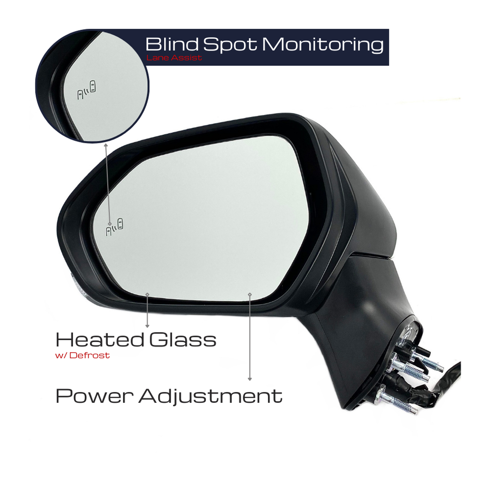 For 2018-2024 TOYOTA CAMRY Driver Side Mirror BSM Power Heated Signal ...