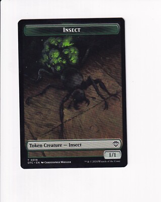 MAGIC MTG COMMANDER: OUTLAWS OF THUNDER JUNCTION DOUBLE TOKEN INSECT ...