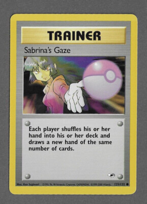 SABRINA’S GAZE Trainer Gym Set Banned Pokemon Card | eBay