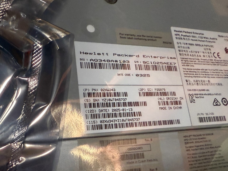 New Open Box - P37365-001 - HPE MSL LTO-9 45000 FC DRV UPG KIT OPT ...