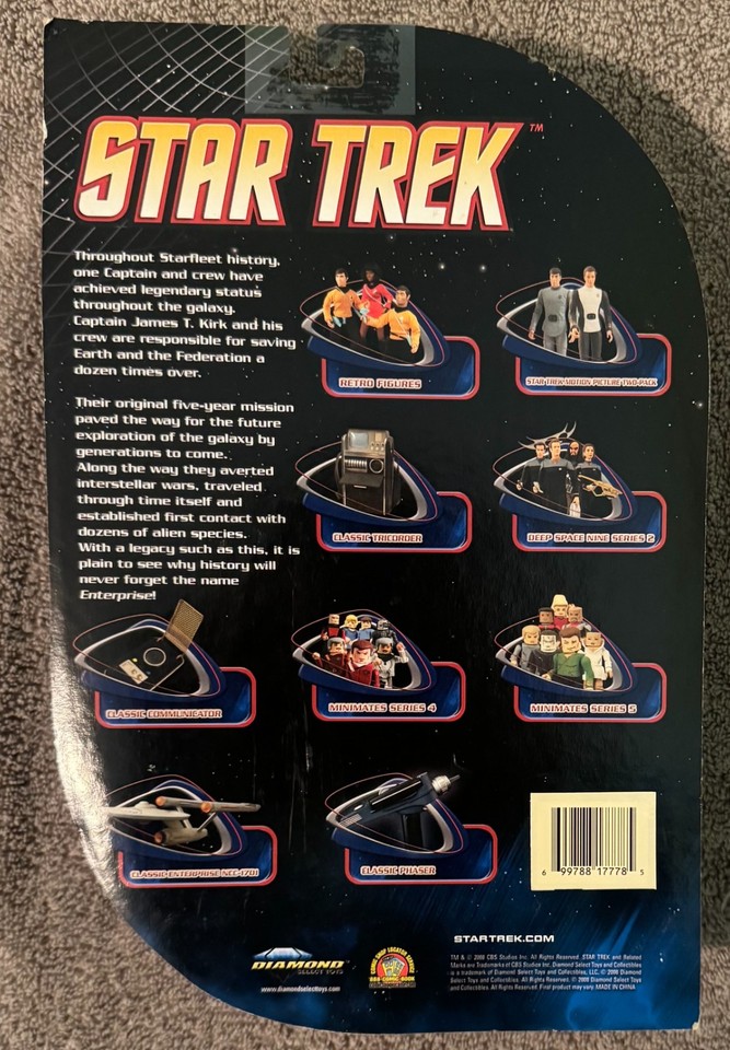 STAR TREK TOS - Captain James T. Kirk Action Figure, Diamond Select ...
