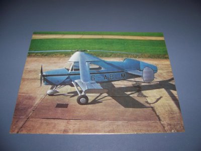 VINTAGE..CIERVA C.24 AUTOGIRO..1-PAGE FULL COLOR PHOTO PAGE...RARE ...