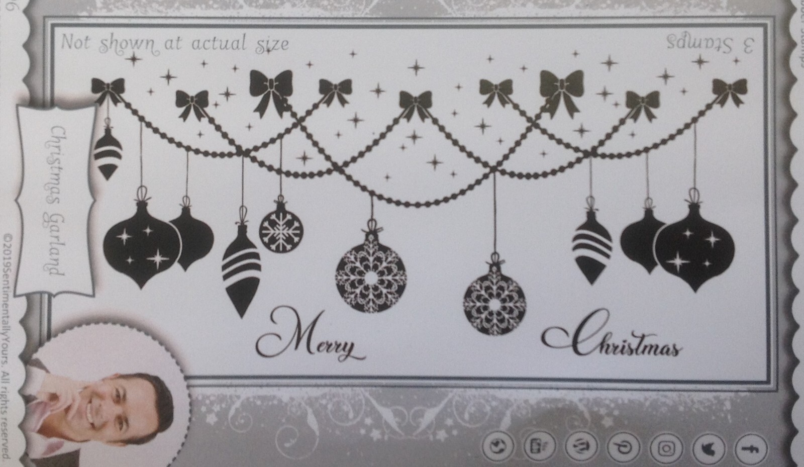 PHIL MARTIN Sentimentally Yours GRUNGETANGLED Pre-Cut Stamp SYR014 19.5 ...