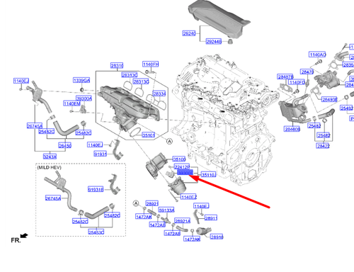 HYUNDAI TUCSON NX4 MK4 Boost Pressure Sensor 393002M500 NEW GENUINE ...