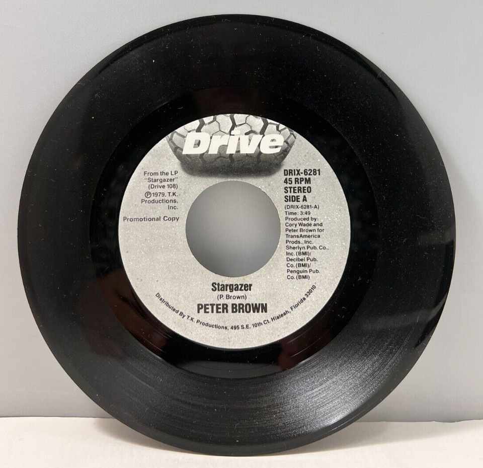 B77 Peter Brown: Stargazer, 1979 Drive Records DRIX-6281 -PROMO Funk ...