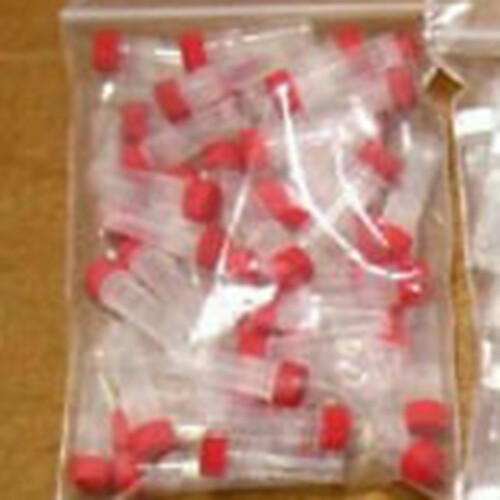 250pcs 1ml Red Plastic Vials Microcentrifuge Tubes Lab Screw Cap Tube ...