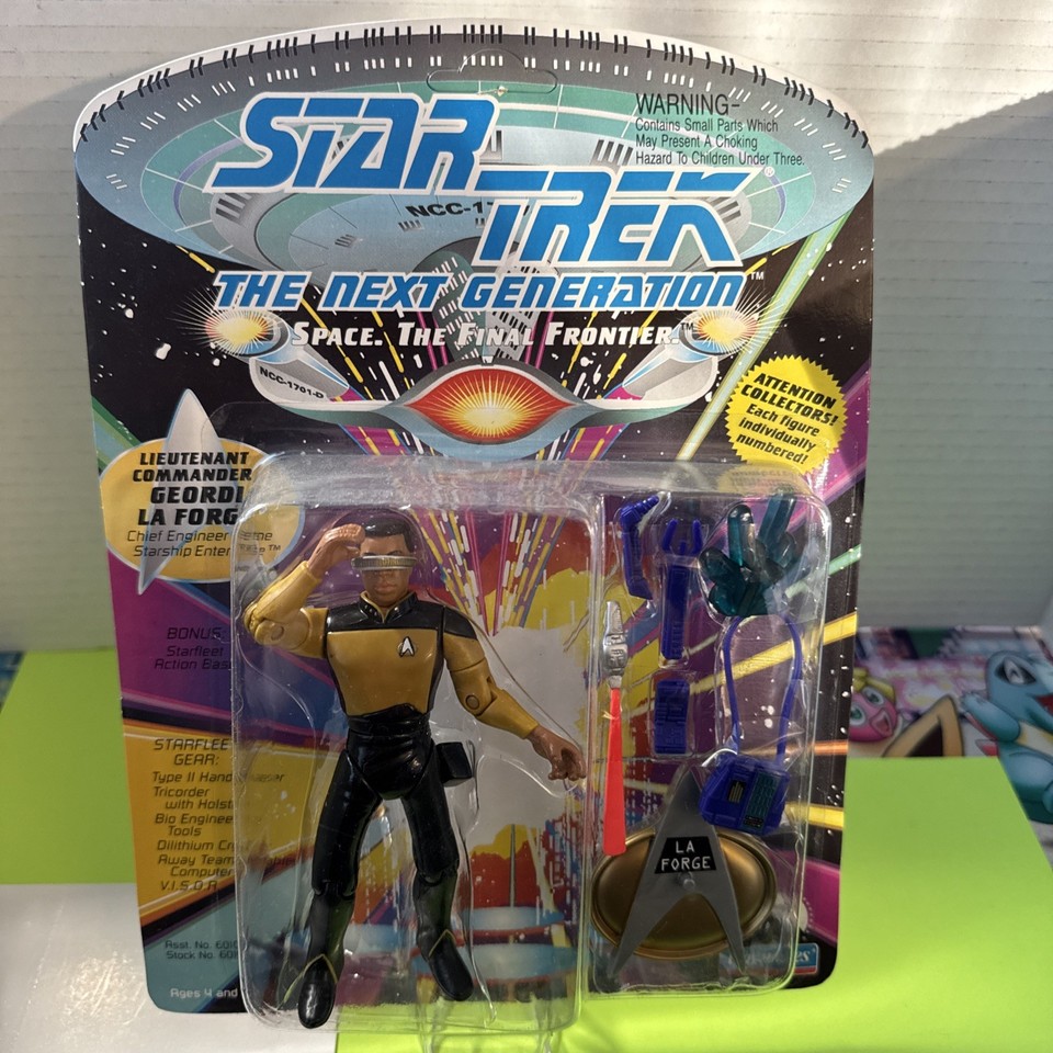 1992 Star Trek Next Generation LT Commander La Forge Figure, Sealed NOC ...