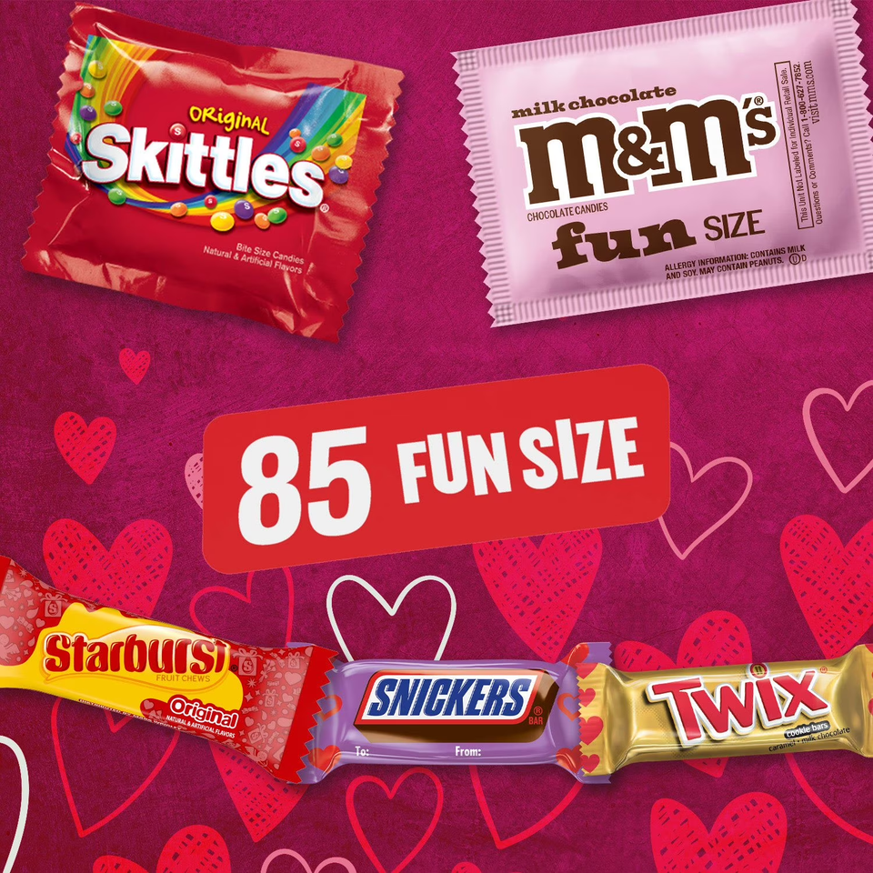 Mars Mixed Valentine's Day Candy, Variety Pack, Fun Size, 85 ct. | eBay