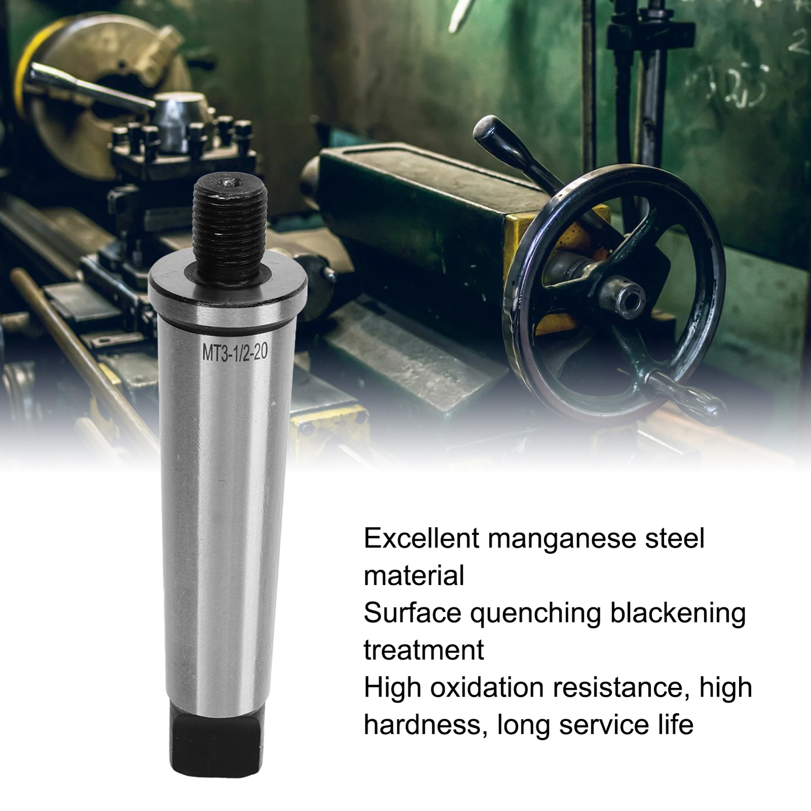 Drill Chuck Arbor 3MT Shank To 1/2in‑20 Threaded Morse Taper MT3 ...