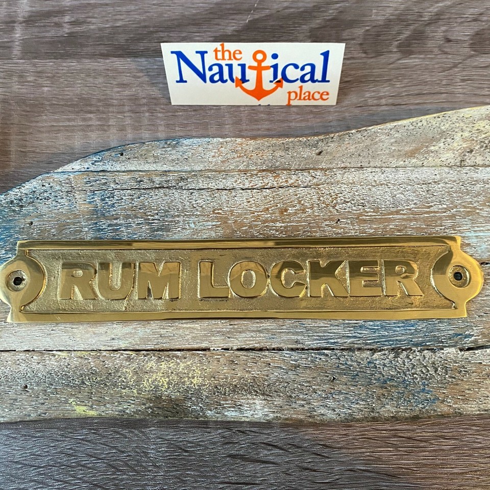 Nautical Door Signs - Solid Brass - Poop Deck, Head, Rum Locker ...