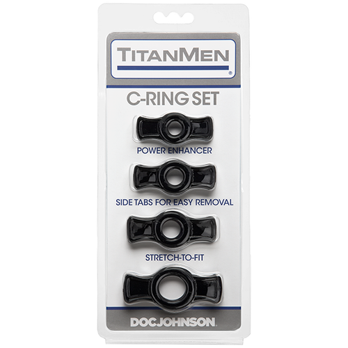 Titanmen Tools - Cock Ring Set - Black | eBay
