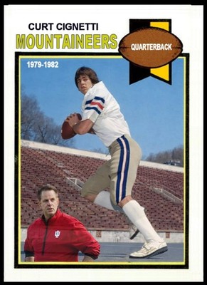 Curt Cignetti West Virginia Indiana Hoosiers Coach Custom Made Football ...