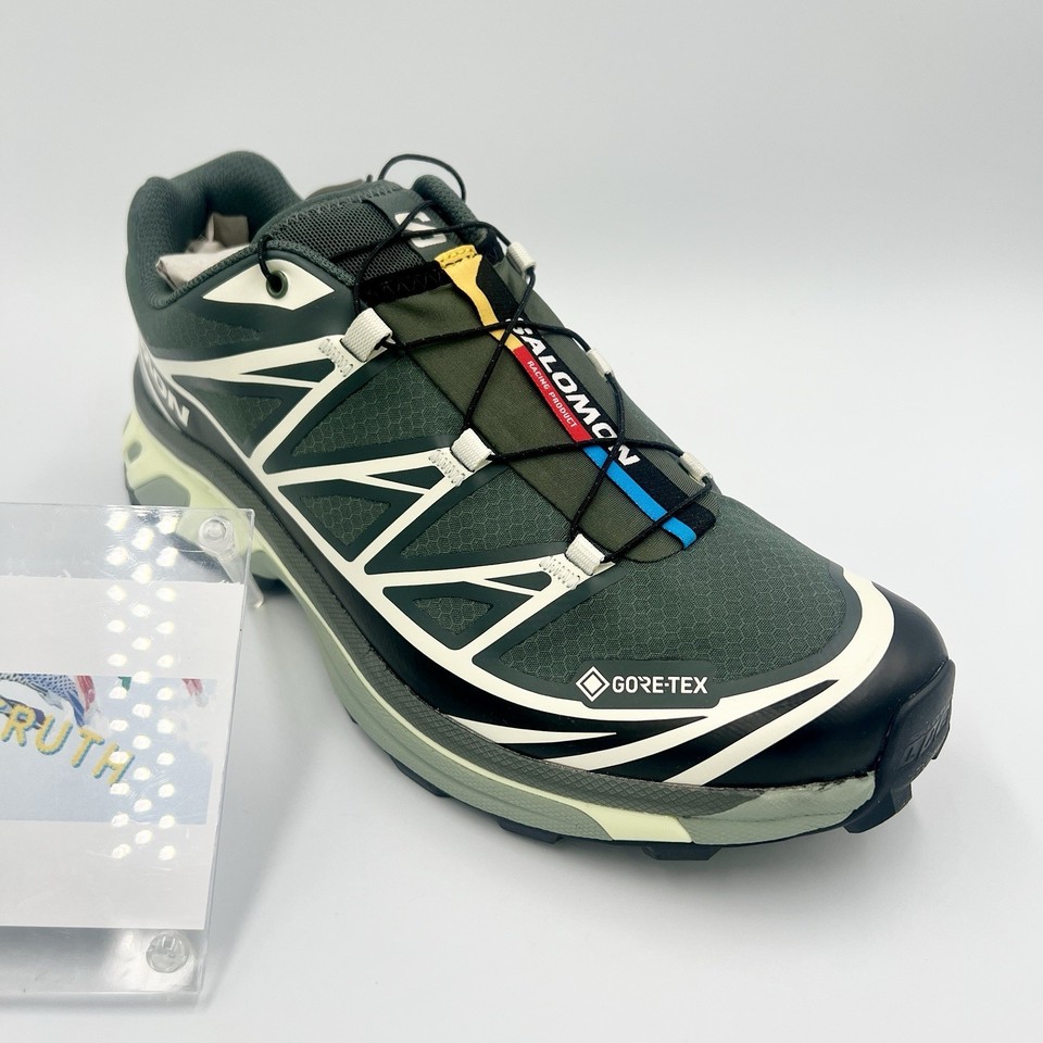 Salomon XT-6 GORE-TEX Urban Chic Black Lime Cream L47581300 Men's US 5 ...