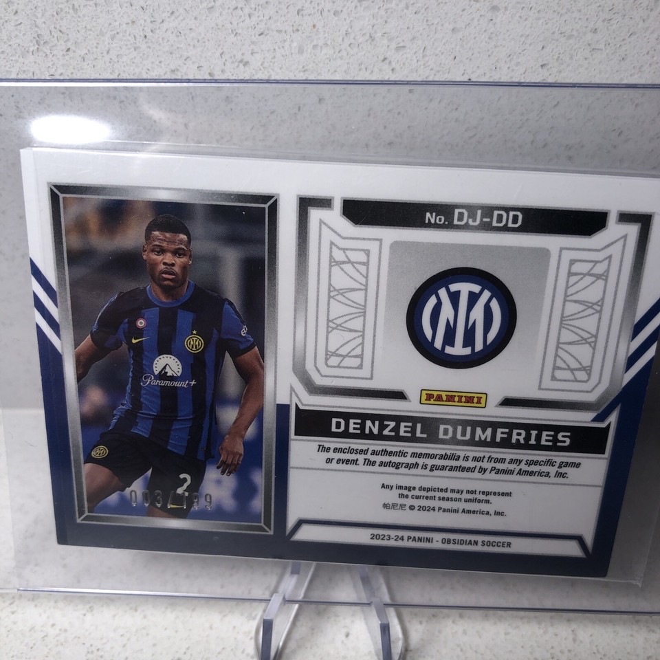 Panini Obsidian INK 23/24 Denzel Dumfries Patch Auto 003/199 | eBay