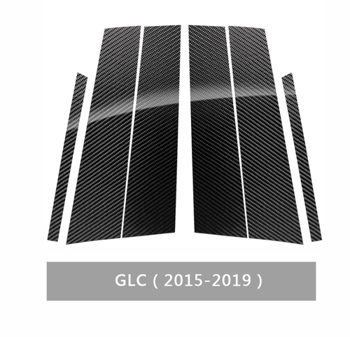 FOR Mercedes Benz GLC 2015-2019 real carbon fiber Post decoration paste ...