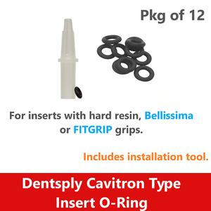 Dentsply Cavitron Type Insert Black O-Ring, Fits Bellissima & FITGRIP ...