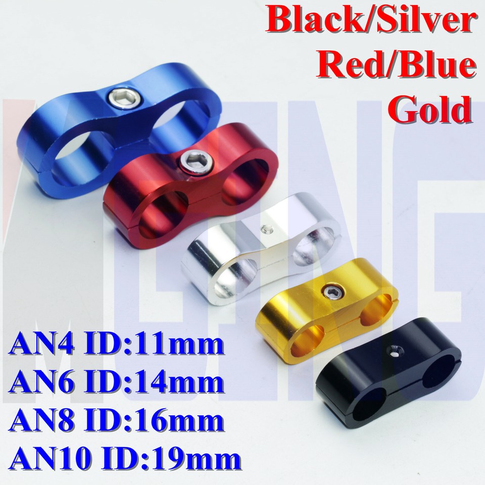 AN6 6AN 6 Braided Hose Line Separator Clamp Cable Bracket 2PCS | eBay