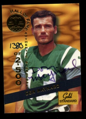 Don Maynard #HOF17 signed autograph auto 1994 Signature Rookies Gold ...