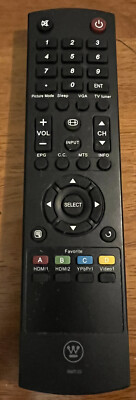 Original Westinghouse RMT-22 LCD TV Remote Control EW32S5UW UW32SC1W ...