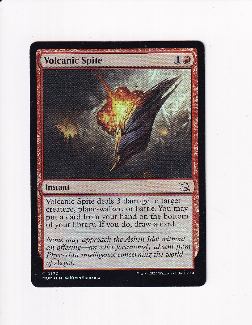 2023 MTG MAGIC THE GATHERING MARCH OF THE MACHINE FOIL VOLCANIC SPITE ...