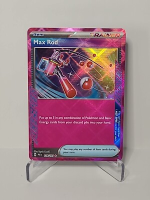 Max Rod Ace Spec 116/131 Prismatic Evolutions Holo NM Pokémon TCG Card ...