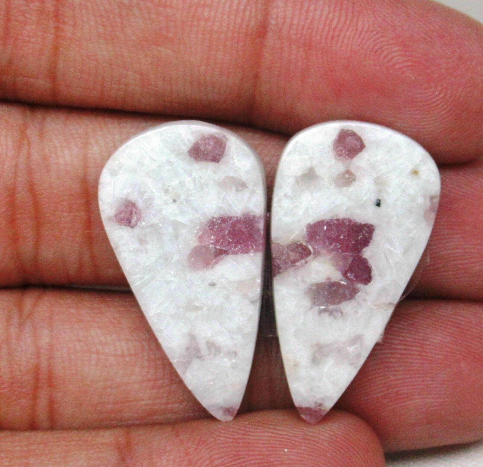 Natural Ruby Quartz Cabochon Pear shape 35.95 Cts Natural Loose ...