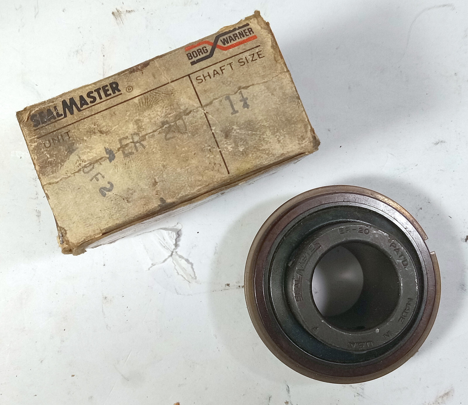 1 NEW MORSE SEALMASTER ER-20 INSERT BEARING W/LOCK RING NIB ***MAKE ...