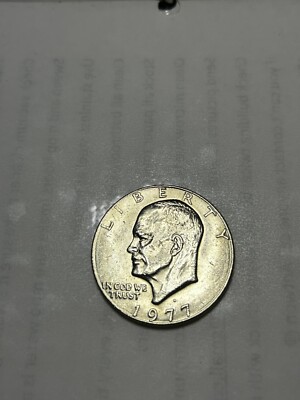 Vintage 1977 One Dollar Liberty Eisenhower Coin Flying Eagle Authentic ...