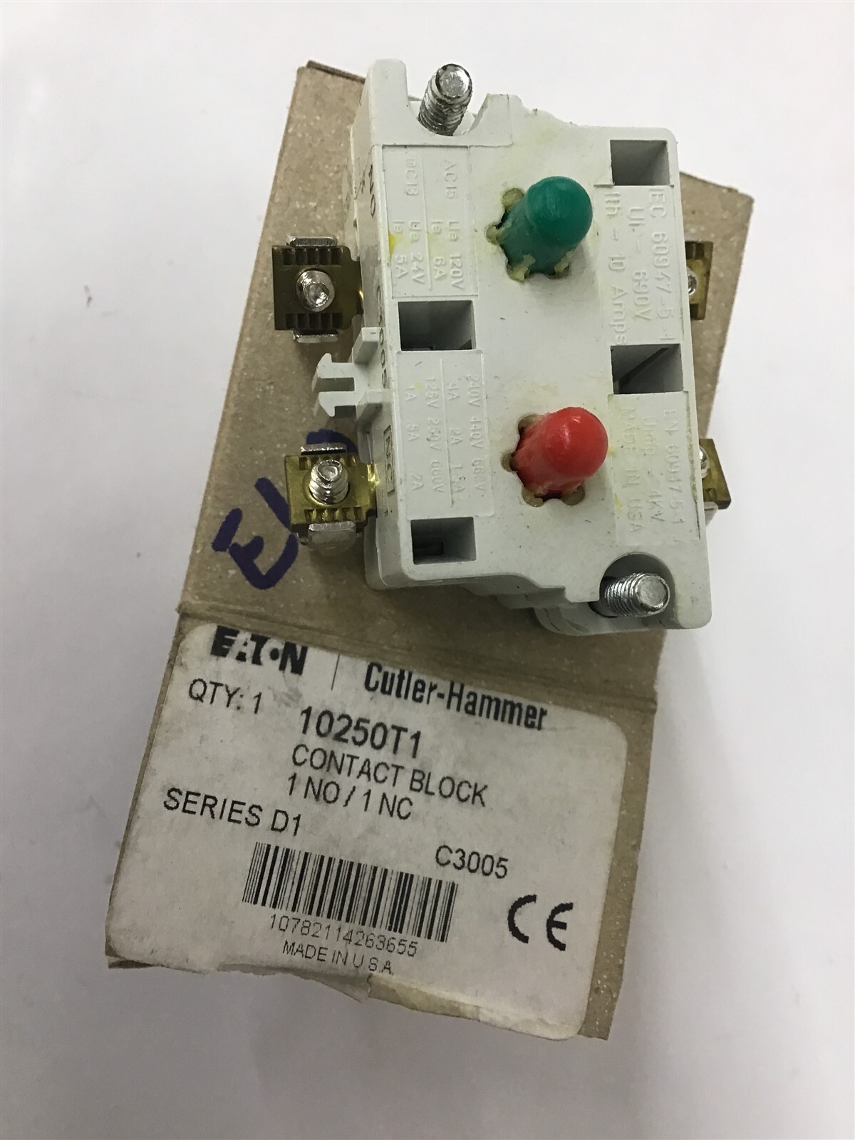 Eaton Cutler-Hammer 10250T1 Contact Block | eBay