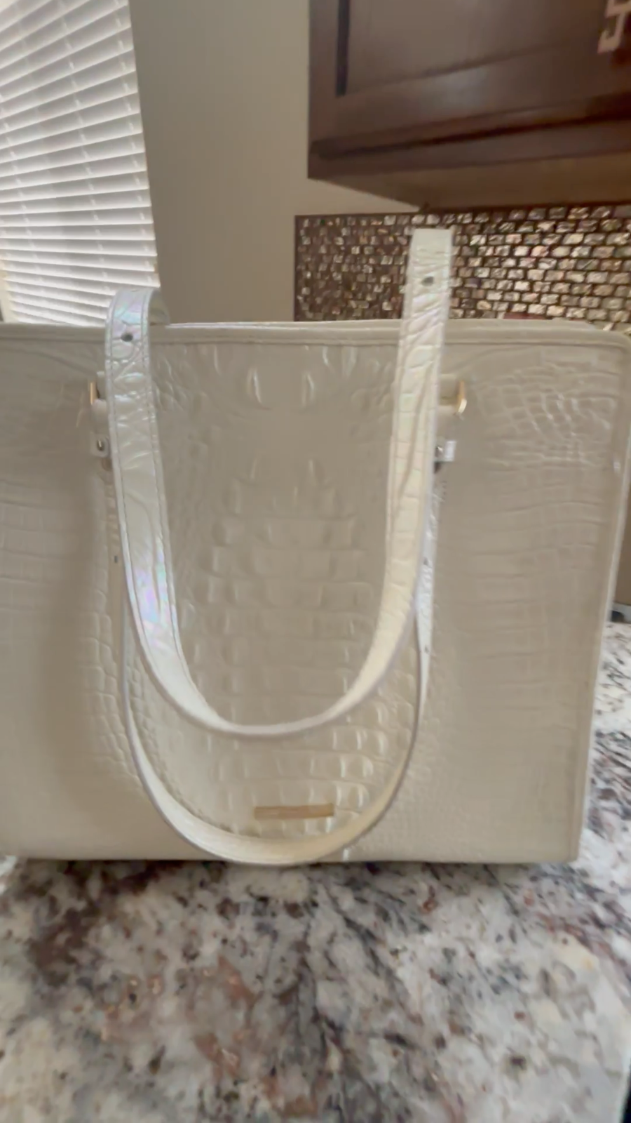 Brahmin white pearl handbag NEW | eBay