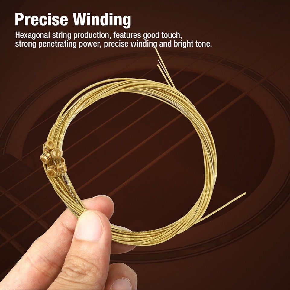 3 Set 6 Guitar Strings Replacement Steel String for Acoustic Guitar 1st ...