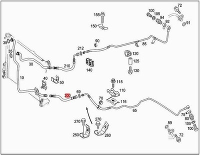 Genuine MERCEDES S211 W211 E-CLASS Estate T-Model Hose 0269976182 | eBay