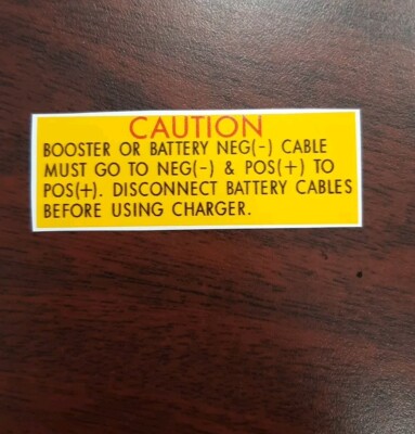 Mopar Battery Warning Decal For Dart Barracuda GTX Charger Road Runner ...