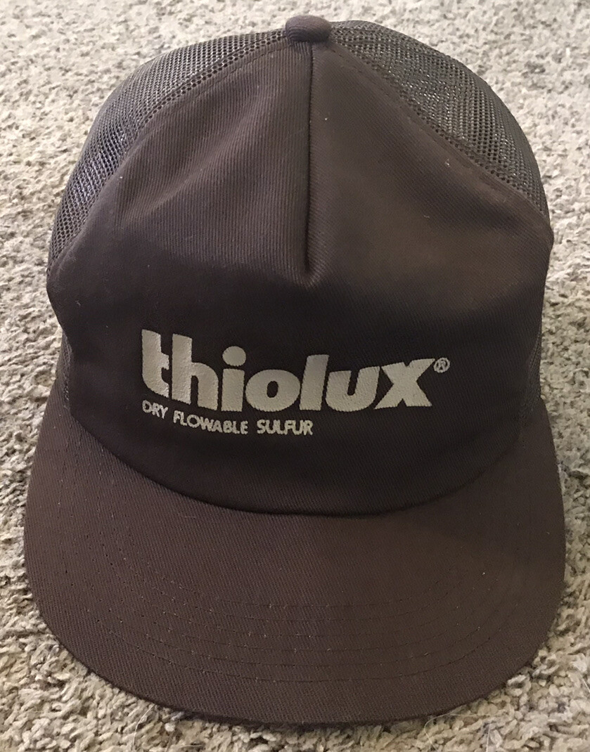 Vintage THIOLUX Dry Flowable Sulfur Mesh Trucker Hat,… - Gem