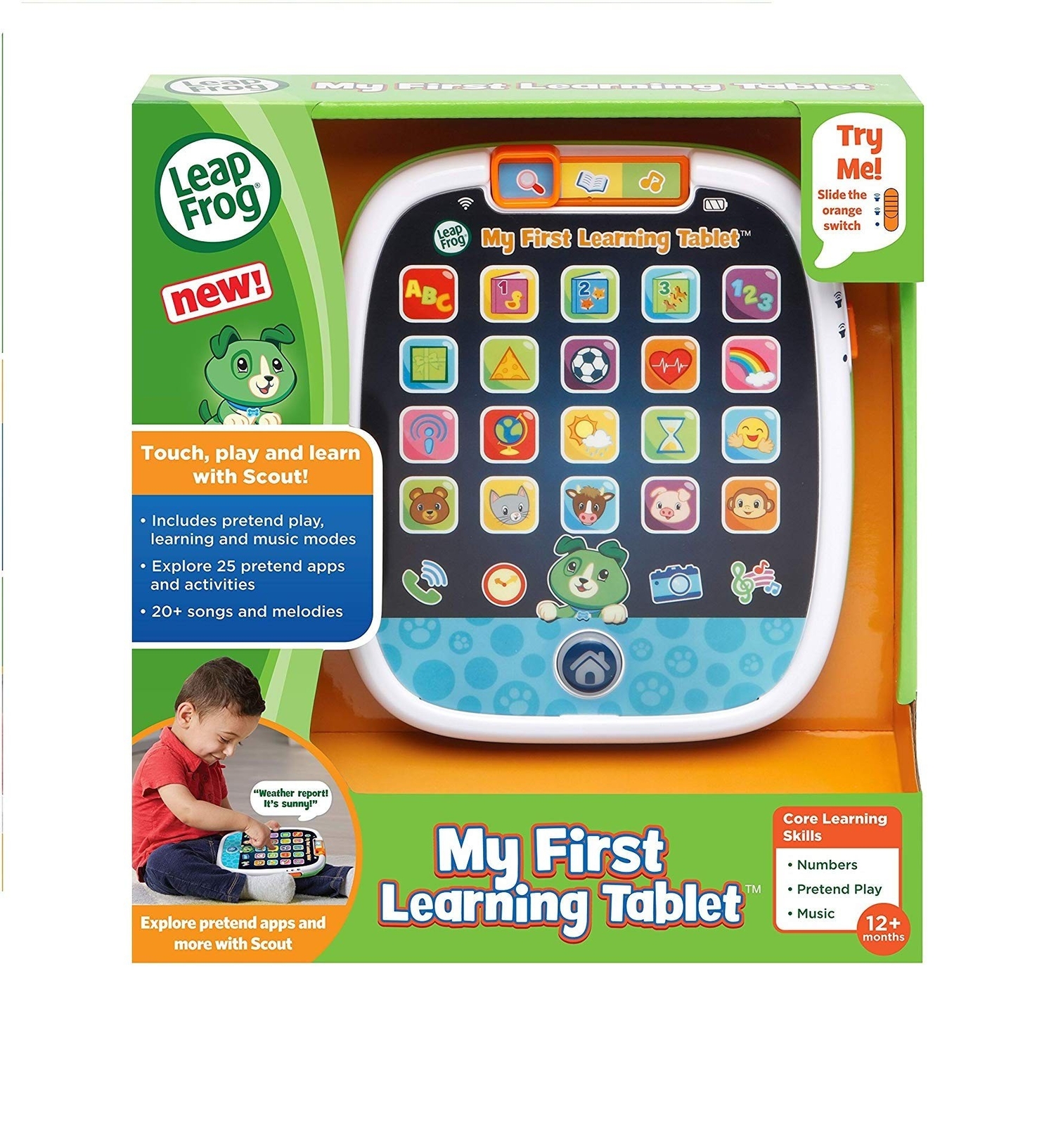 LeapFrog My First Learning Tablet, Scout, Green 3417766029003| eBay