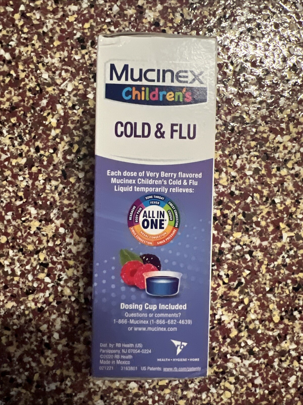 Mucinex Kid's Cold Cough & Sore Throat Liquid Berry 4oz 363824278643 ...