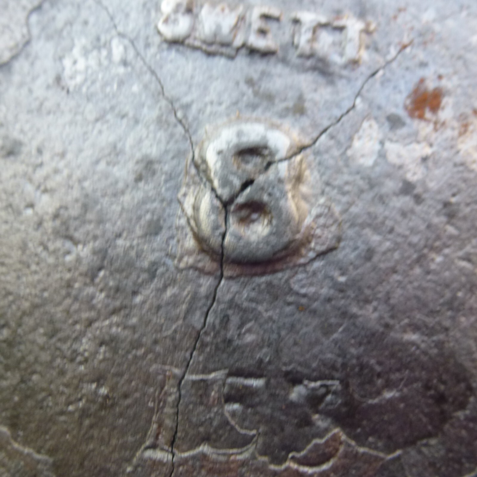 Swett Cast Iron #8 Lead Melting POT Bullet RELOADING MOUNTAIN MAN BLACK ...