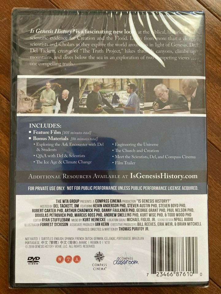 Is Genesis History? DVD - Hosted by Del Tackett Creator of Truth ...