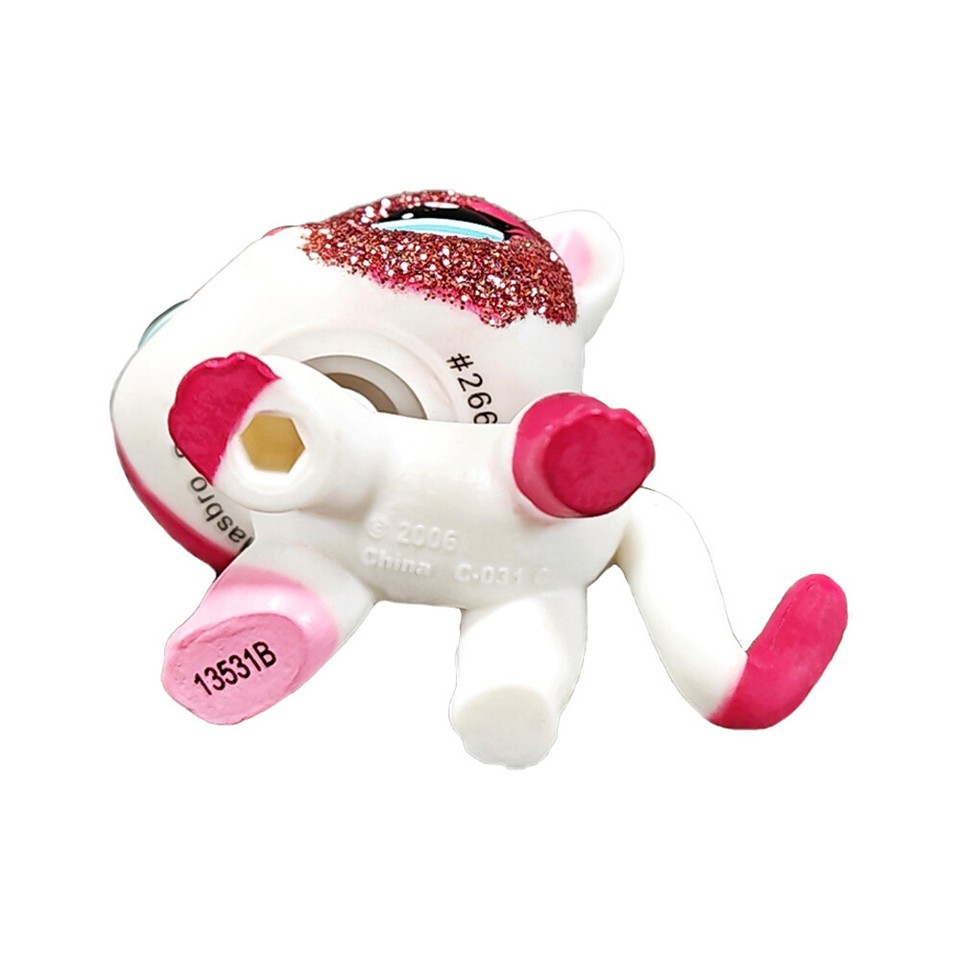 2'' Pink White Sparkle Glitter Short Hair Cat Littlest Pet Shop LPS ...
