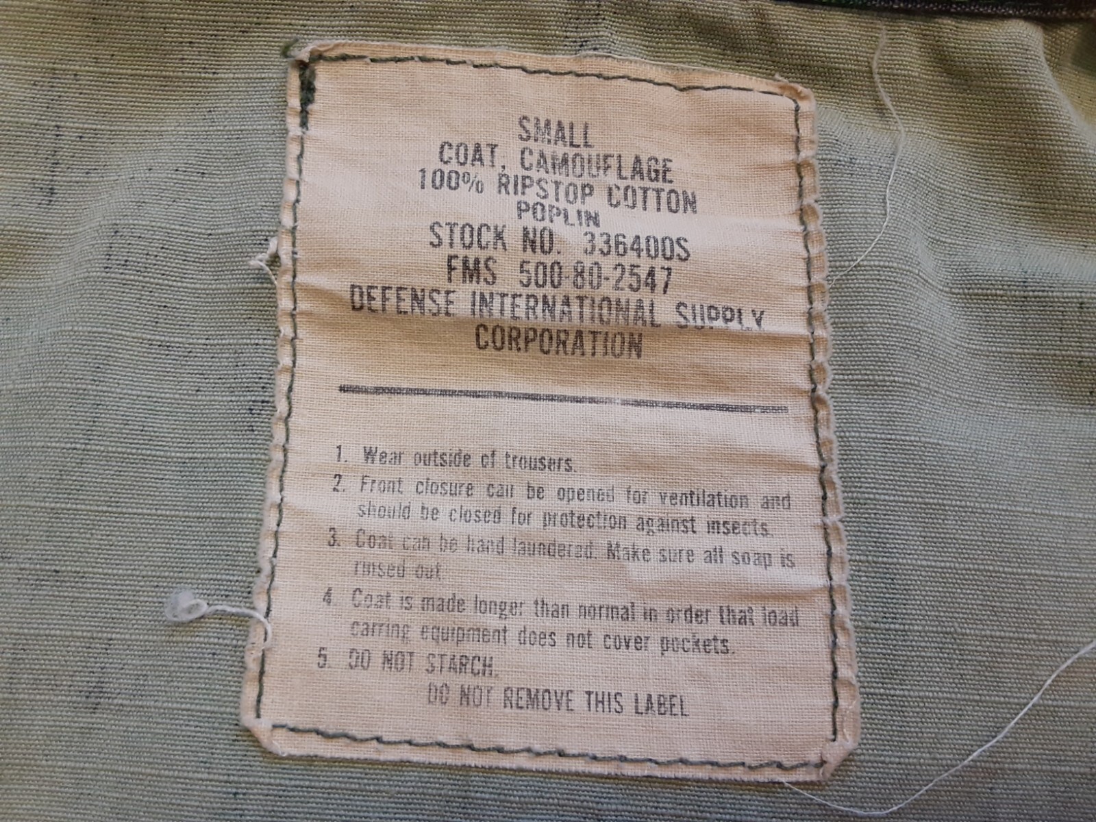 VTG 70s 80s US Army Military ? RDF ERDL Camo Camoufla… - Gem