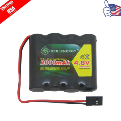 GeiLienergy 1x 4.8V 2000mAh NiMH RX Receiver Battery Pack RC Futaba ...