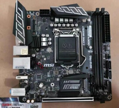 MSI H310I PRO Motherboard Intel H310 Mini-ITX LGA1151 DDR4 M.2 DVI | eBay